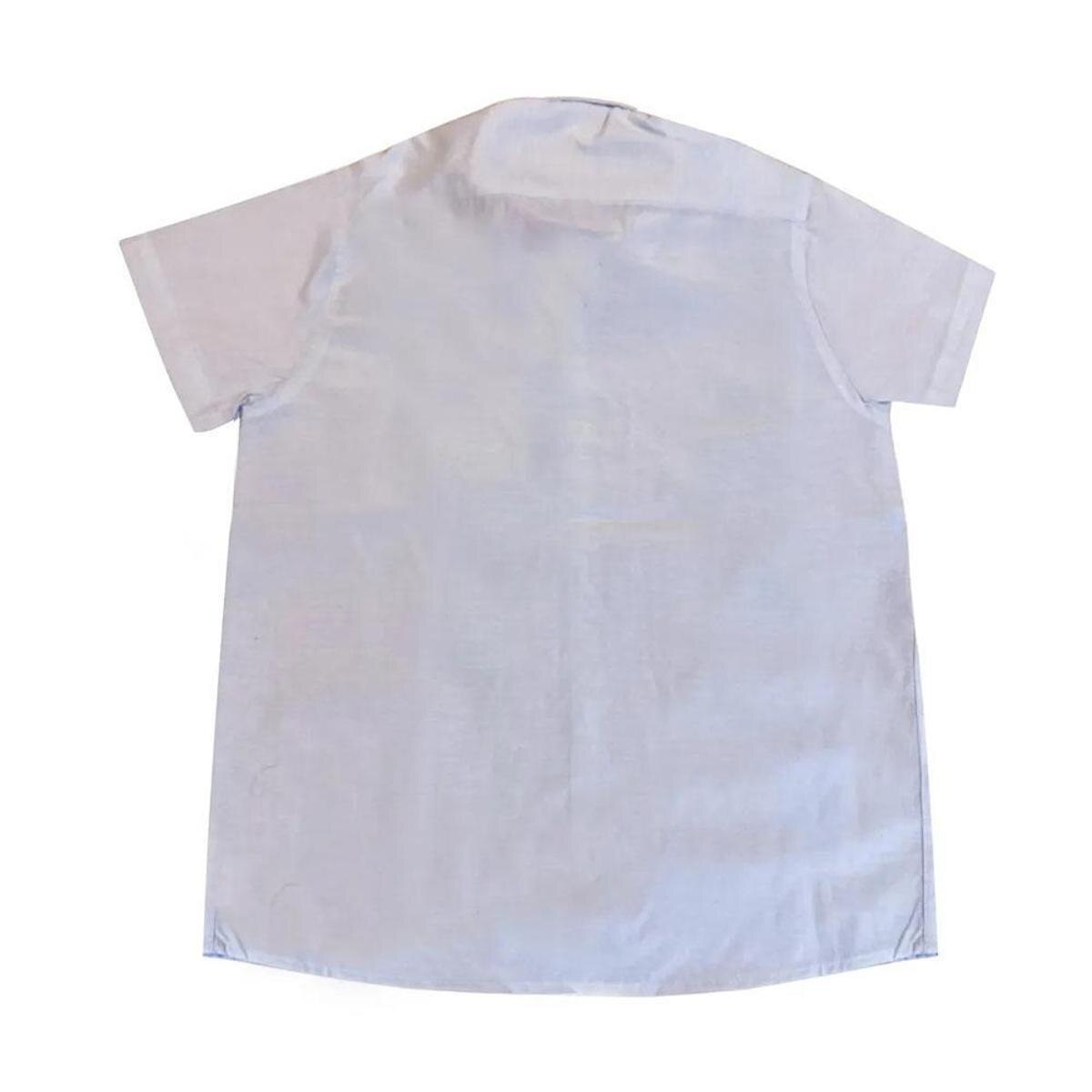 Camisa Infantil Ogochi Casual Slim Azul Céu 10/18 - Azul Claro | Netshoes