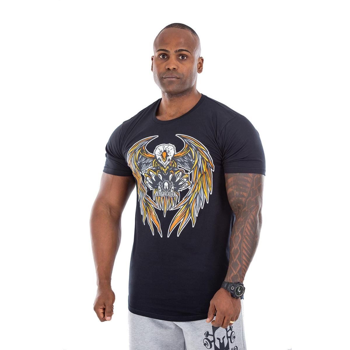 Camisa Long Império Fitness Eagle - Preto | Netshoes