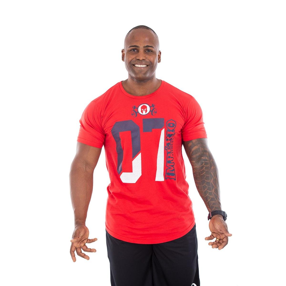 Camisa Long Império Fitness Sete - Vermelho | Netshoes