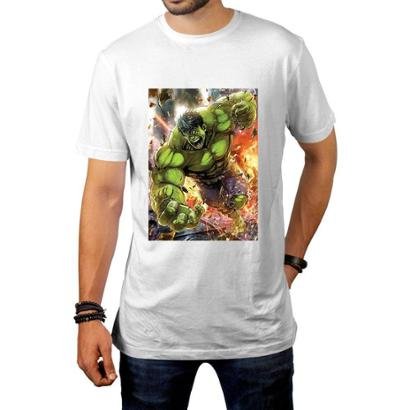 Camisa Manga Curta Paisagem Com Hulk Herói Pronta-Entrega Gênero ...