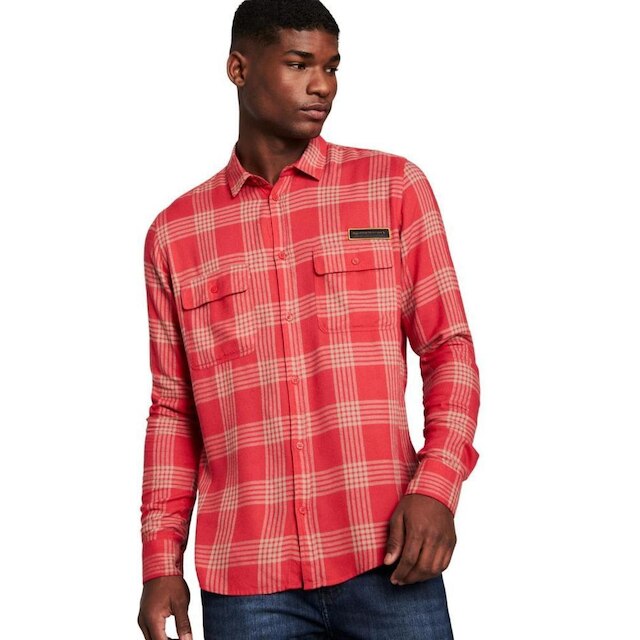 Camisa Manga Longa Xadrez Be Yourself Reserva - Vermelho | Netshoes