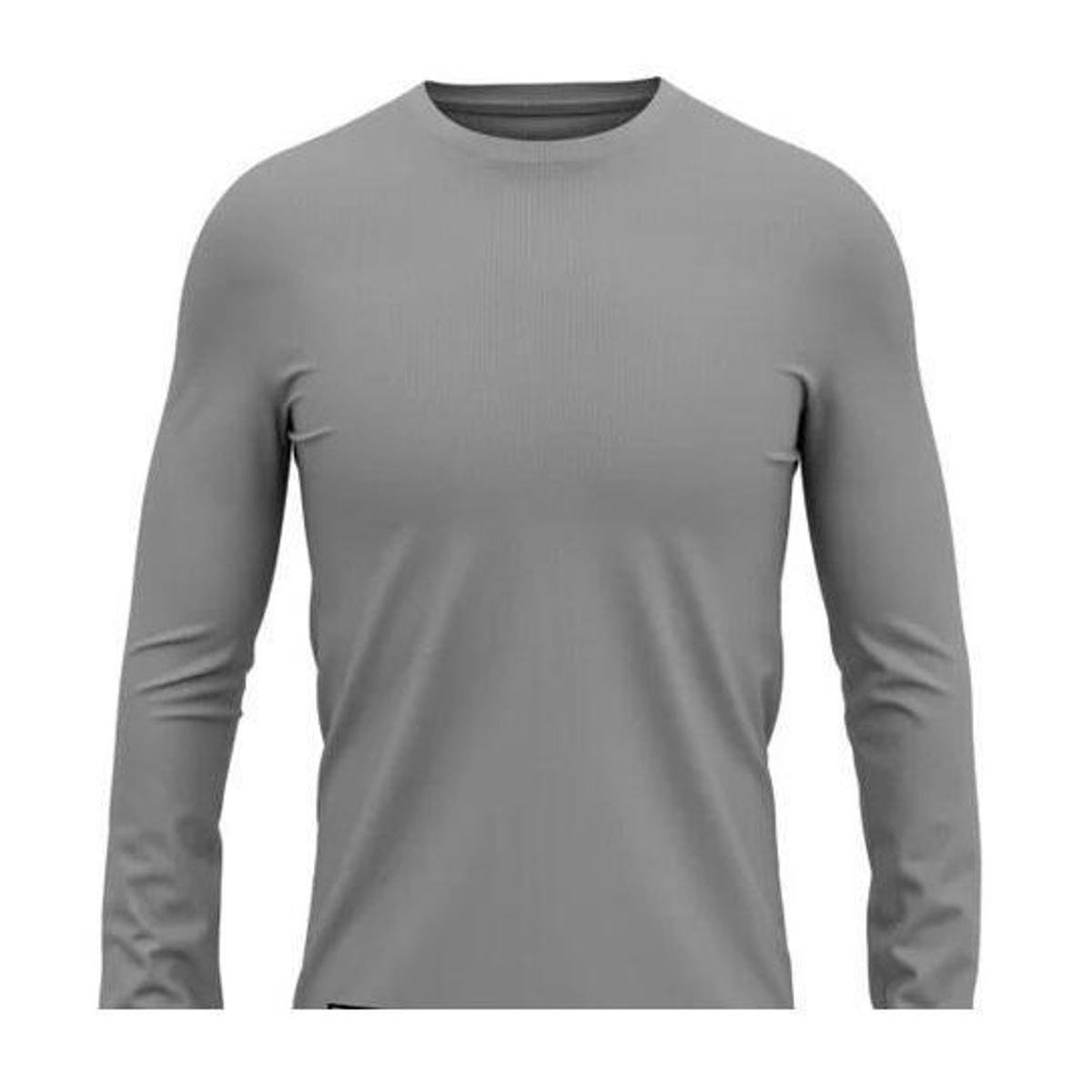Camisa Masculina Manga Longa Malha Fria - Cinza | Netshoes