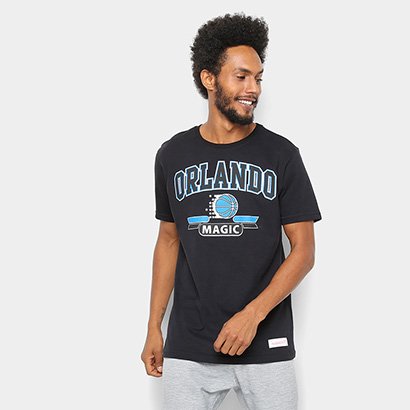 Camisa Mitchell & Ness 3 Pontos Pullover Masculina - Preto | Netshoes