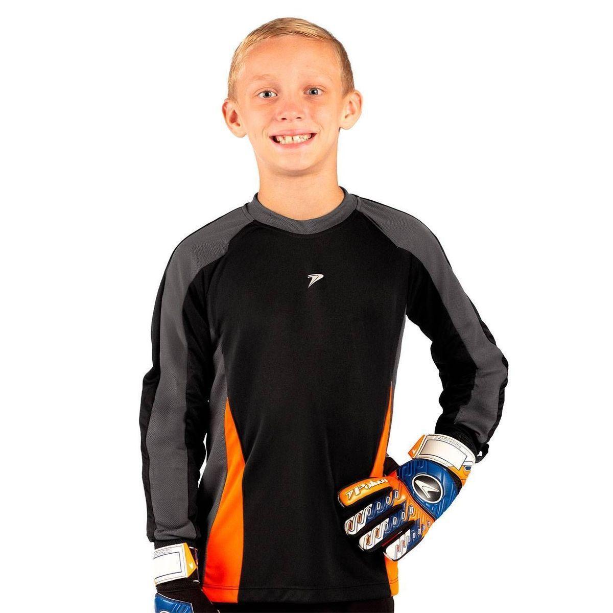 CAMISA M/L GOLEIRO INVICTO JUNIOR 04493-PCL - PRETO/LARANJA G - Preto ...