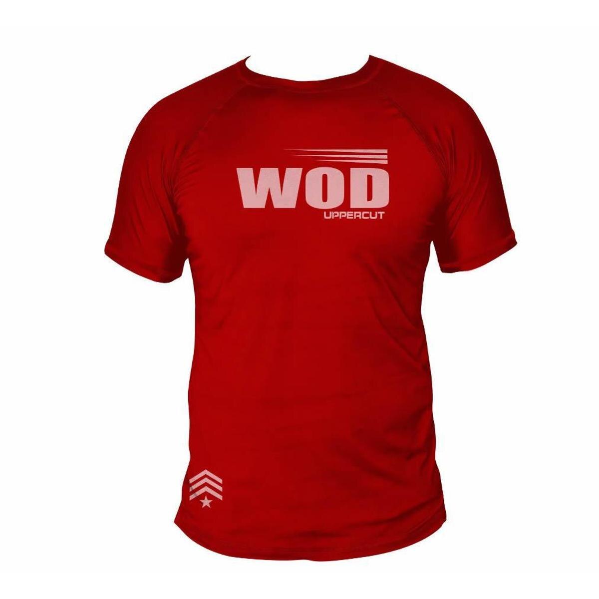 Camisa Musculação Wod Cross Treino Dry Fit UV50+ - Vermelha - Vermelho ...