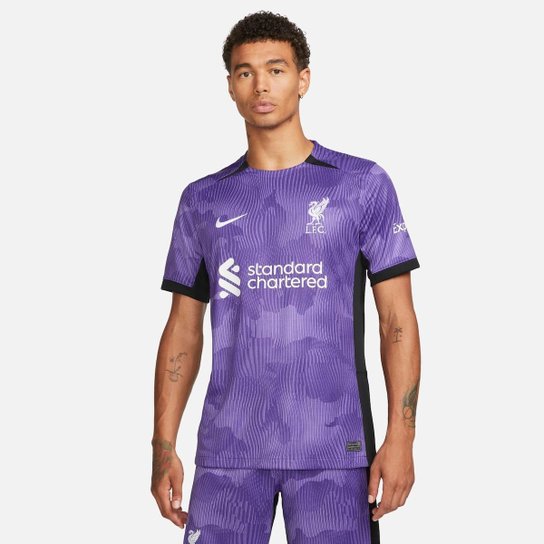 Camisa Nike Liverpool III 2023/24 Torcedor Pro Masculina - Roxo | Netshoes