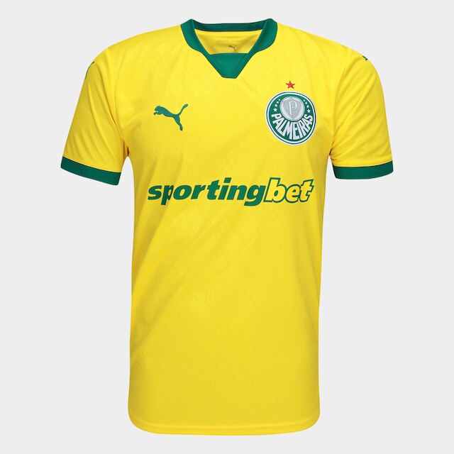 Camisa Palmeiras III 25/26 s/n Torcedor Puma Masculina - Amarelo | Netshoes