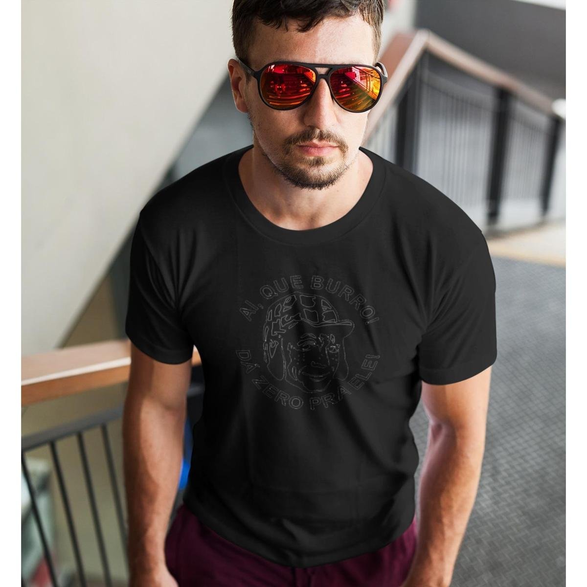 Camisa Plus Size Chaves Ai Que Burro Da Zero Pra Ele - Preto | Netshoes