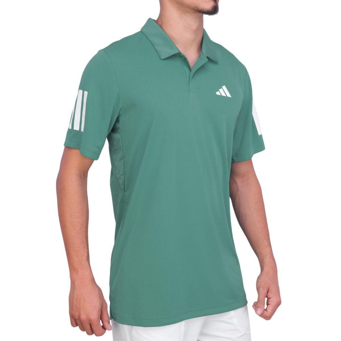 Camisa Polo Adidas Club Tennis 3STR Verde - Verde | Netshoes