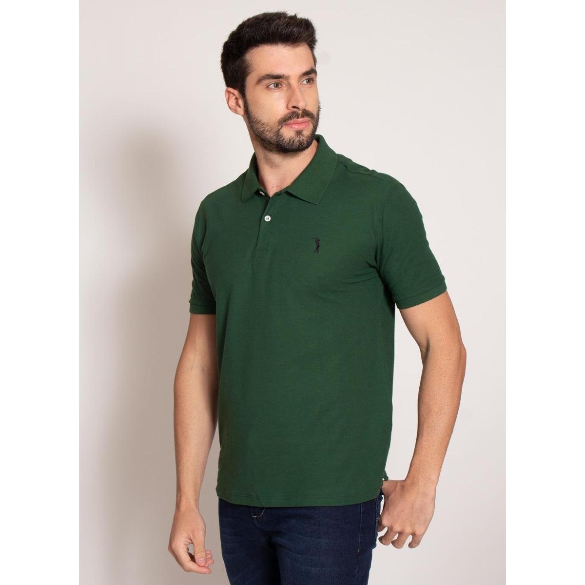 Camisa Polo Aleatory Piquet Light Verde-Verde Musgo-GG - Musgo | Netshoes