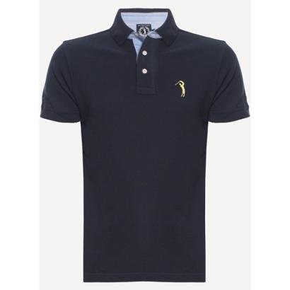 Camisa Polo Azul Lisa Aleatory-Azul-XGGGG - Marinho | Netshoes