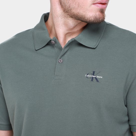 Camisa Polo Calvin Klein Masculina - Verde | Netshoes