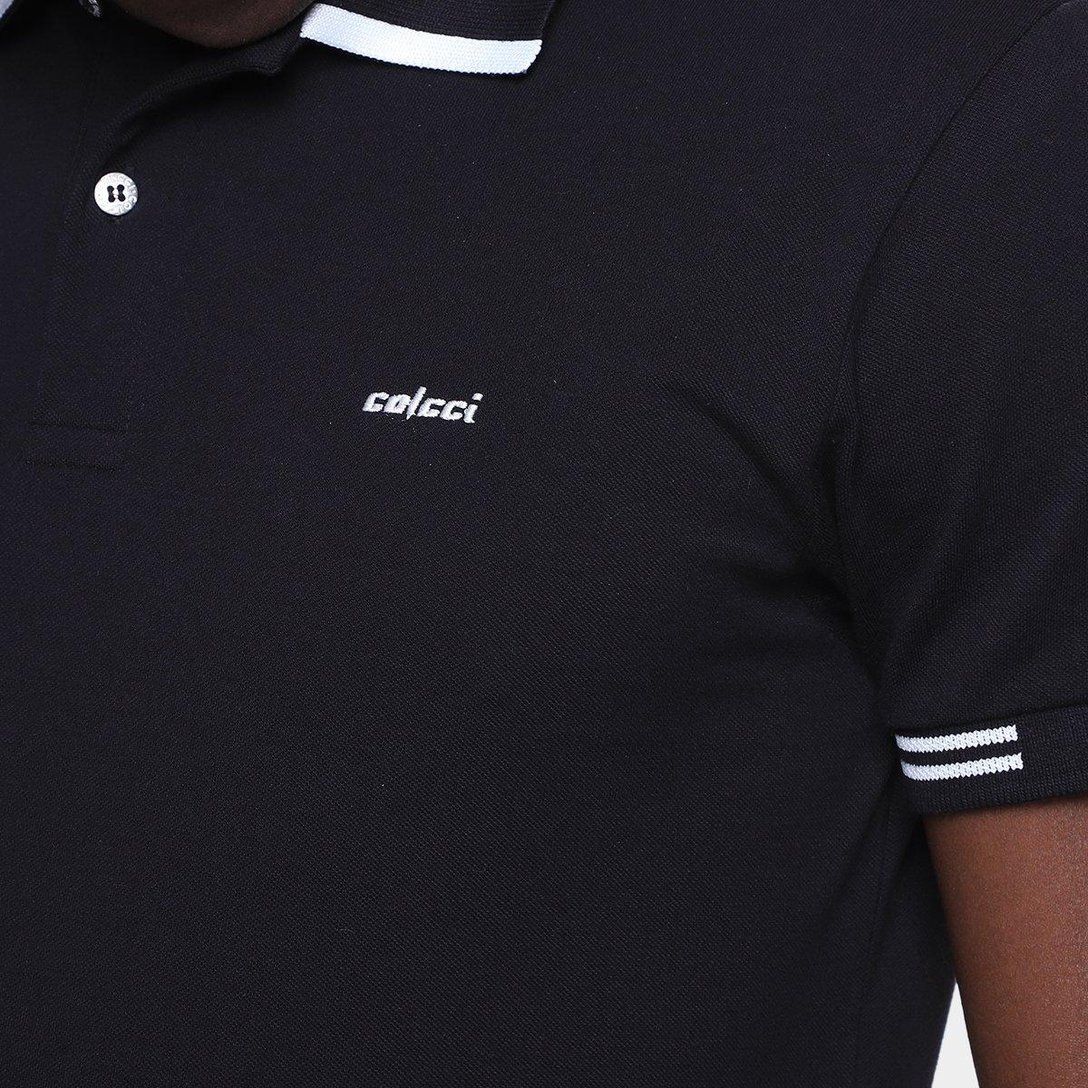 Camisa Polo Colcci VIII Masculina - Preto | Netshoes