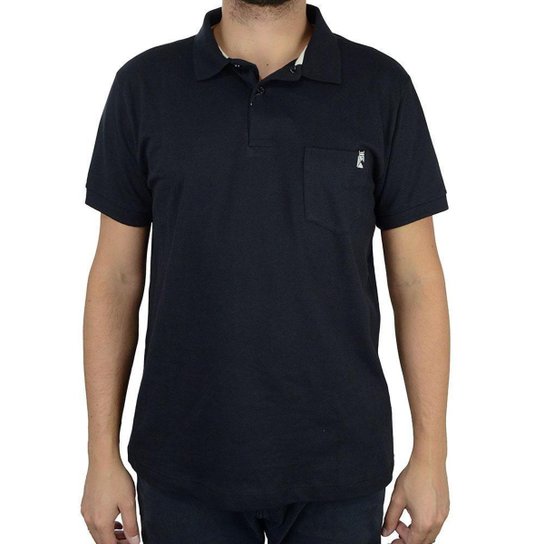 Camisa Polo Plus Size Applicato Masculina - Preto | Netshoes
