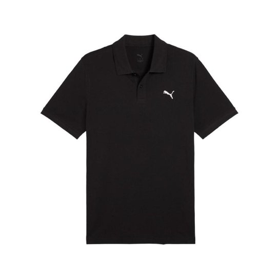 Camisa Polo Puma Essentials Pique Masculina - Preto | Netshoes
