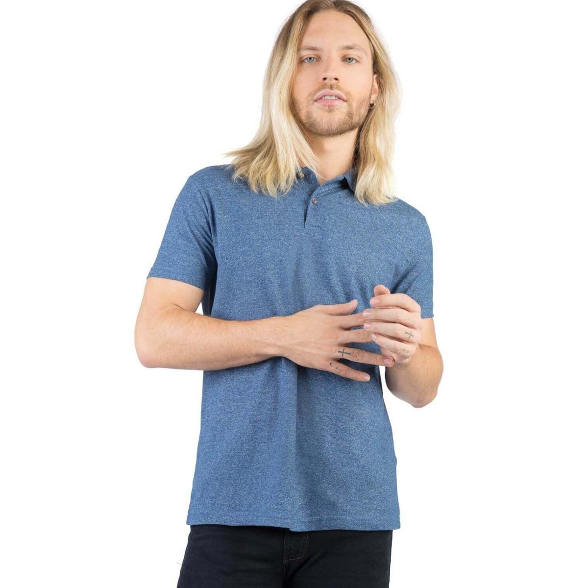 Camisa Polo Taco Básica Masculina - Azul | Netshoes