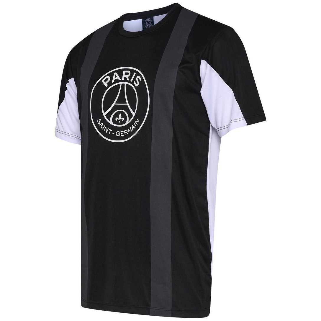 Camisa PSG Paris Saint Germain Faixa Preta Masculina - Preto | Netshoes