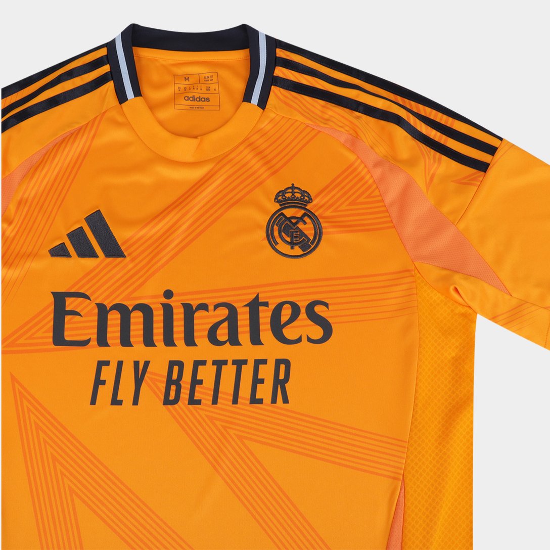 Camisa Real Madrid Away 24/25 s/n° Torcedor Adidas Masculina - Laranja ...