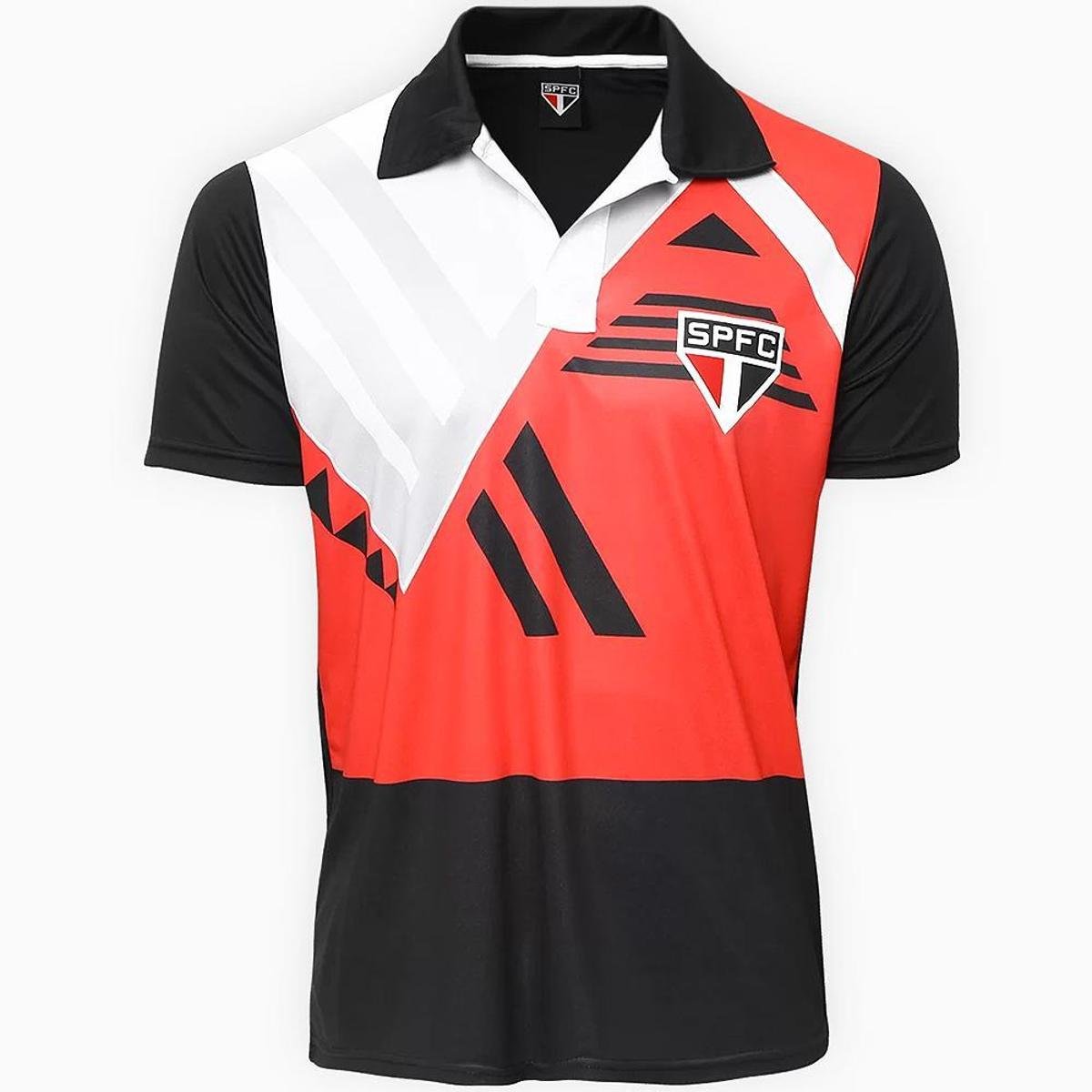 Camisa São Paulo Retrô Zetti Goleiro Anos 90 Masculina - Vermelho ...