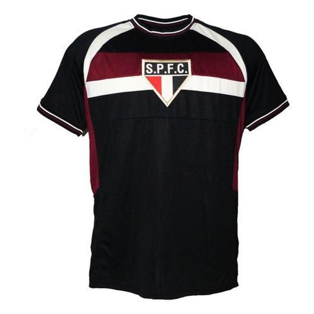 Camisa São Paulo Spfc Tricolor - Masculina Licenciada - Preto | Netshoes