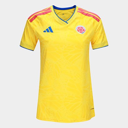 Camisa Seleção Colômbia Home Torcedor 2026 s/n Adidas Feminina ...