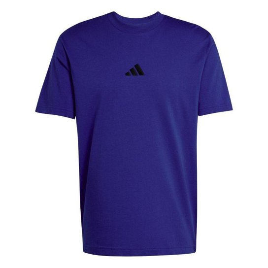 Camiseta Adidas Algodão Gola Redonda Masculina JF1094 - Azul | Netshoes