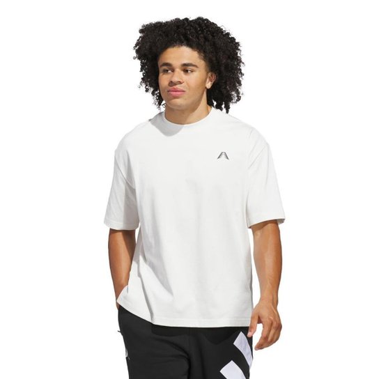 Camiseta Adidas Anthony Edwards Masculina - Branco | Netshoes