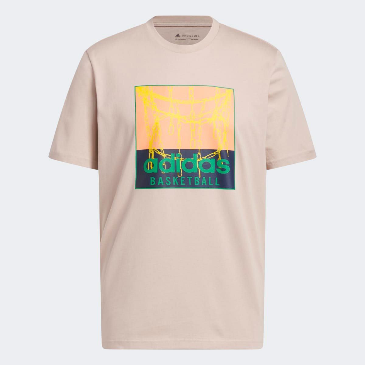 Camiseta Adidas Chain Net Masculina - Bege | Netshoes