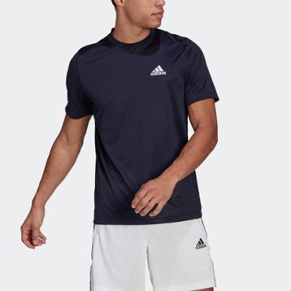 Camiseta Adidas Esportiva Aeroready Designed To Move Masculina - Azul ...