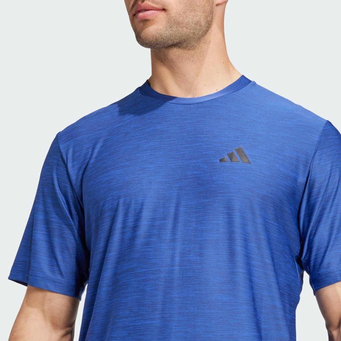 Camiseta Adidas Treino Alongamento Train Essentials Masculina - Azul ...