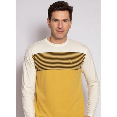 Camiseta Aleatory Listrada Manga Longa Max-Amarelo-XGGGG - Amarelo ...