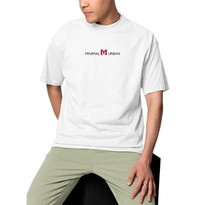 Camiseta Algodão Casual Estampada Logo Pequena Confortável Estilosa ...