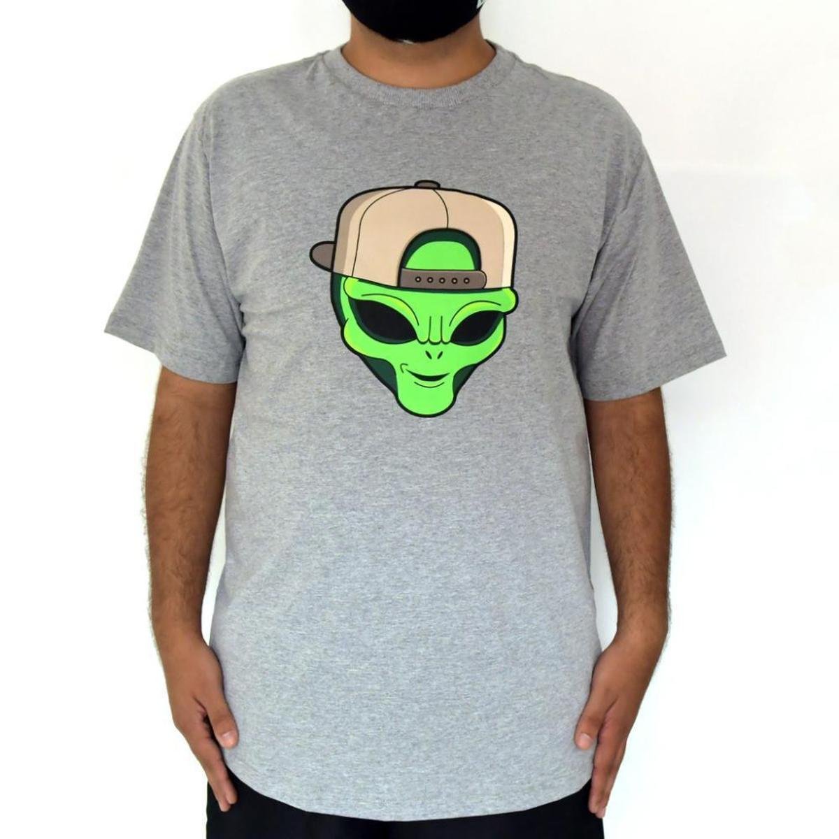 Camiseta Alien - Cinza | Netshoes