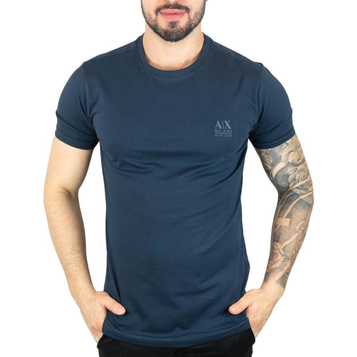 Camiseta Básica A|X Azul Marinho Milano/New York - Única | Netshoes