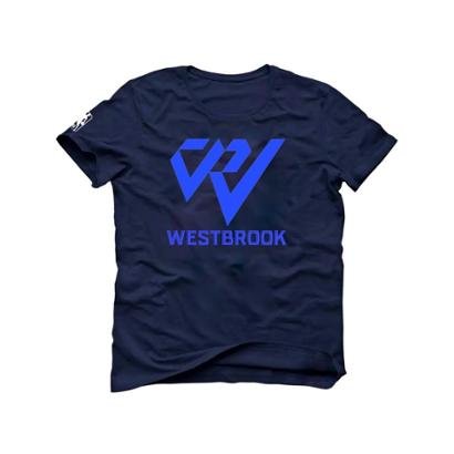Camiseta Basquete Russell Westbrick Logo Thunder Rocket - Azul | Netshoes