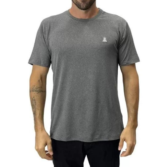 Camiseta Broken Rules Básica Gola Redonda Masculina - Cinza | Netshoes