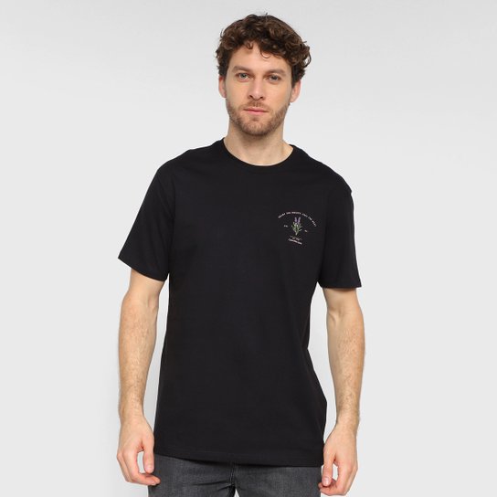 Camiseta Calvin Klein Casual Masculina - Preto | Netshoes