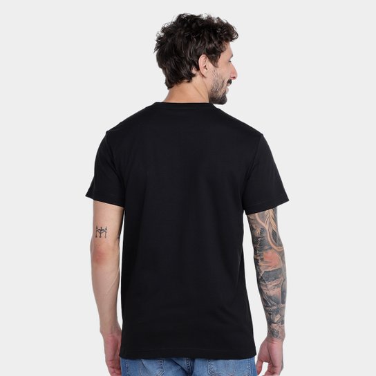 Camiseta Calvin Klein Mini Patch Ck Masculina - Preto | Netshoes