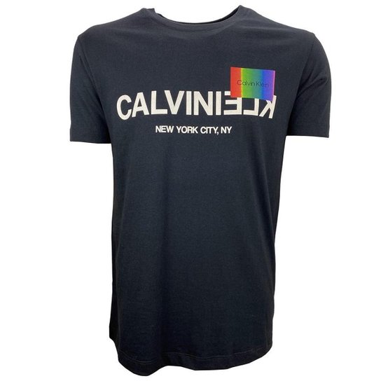 Camiseta Calvin Klein Preta Masculina - Preto | Netshoes