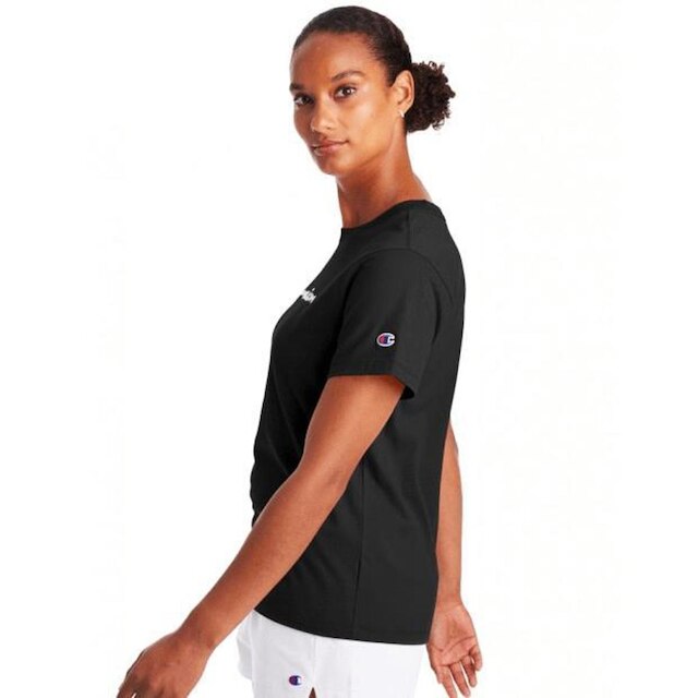 Camiseta Champion Manga Curta Scrip Logo Ink - Preto | Netshoes