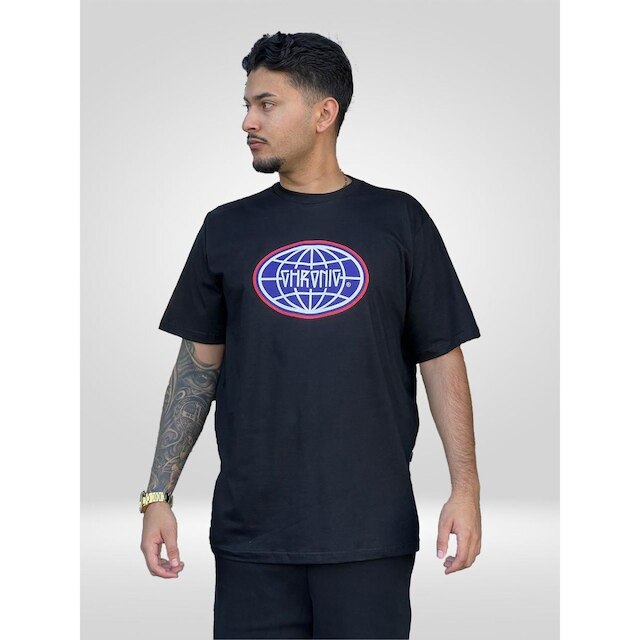 CAMISETA CHRONIC 3501/3476 LOGO MUNDI Original - Preto | Netshoes