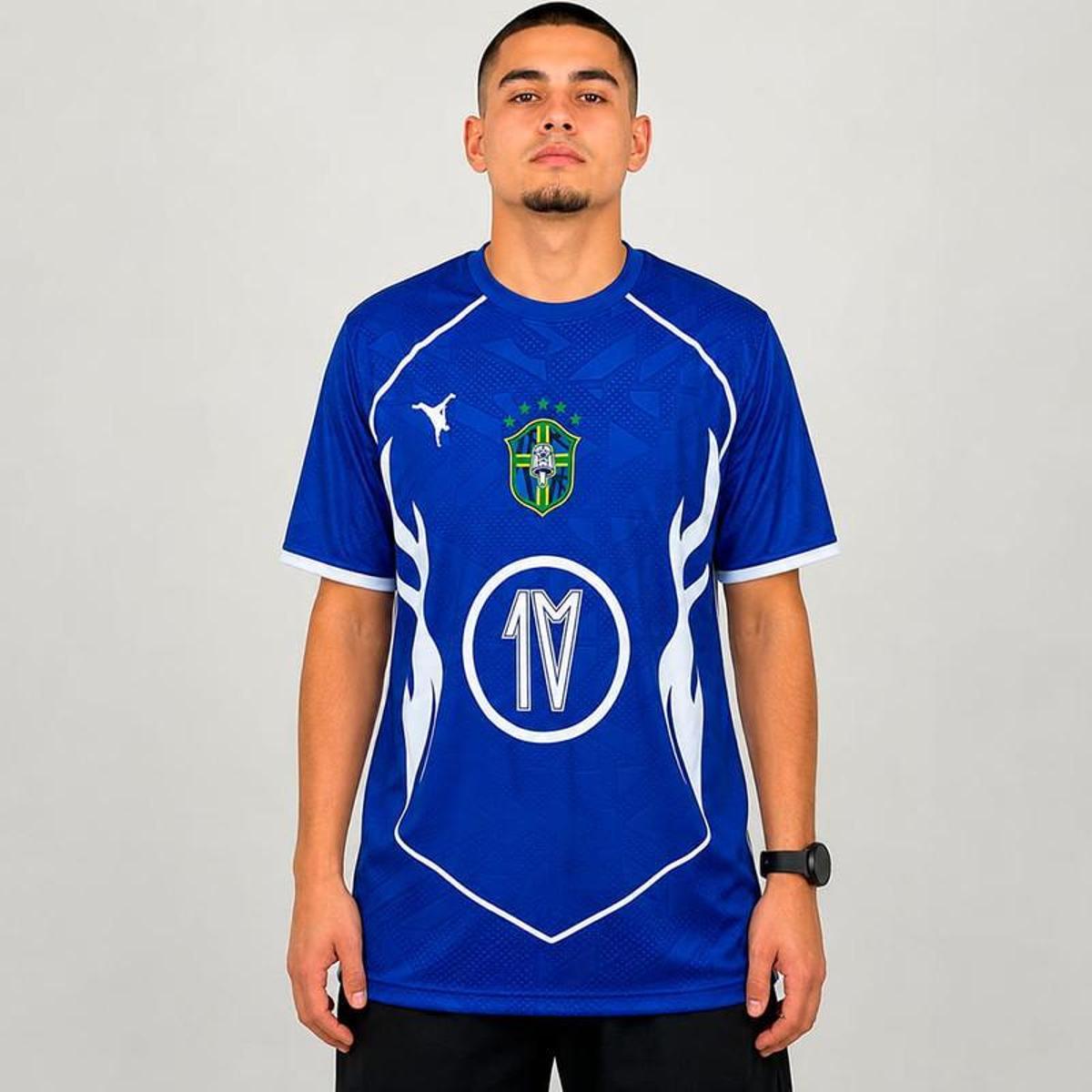Camiseta Chronic Brasil Copa Amarela Branca Azul Verde - Azul | Netshoes