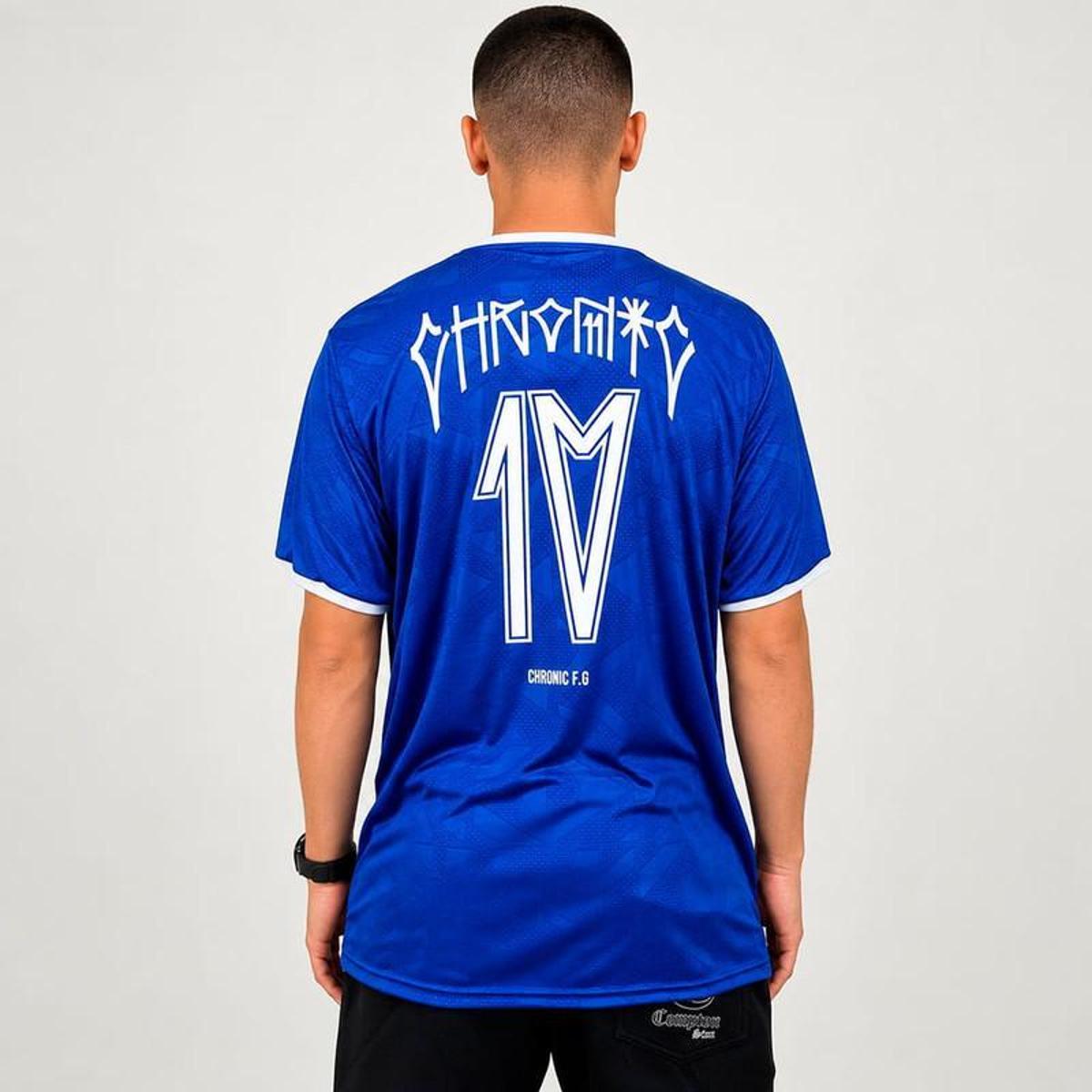 Camiseta Chronic Brasil Copa Amarela Branca Azul Verde - Azul | Netshoes