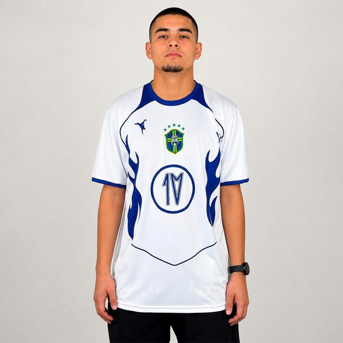Camiseta Chronic Brasil Copa Amarela Branca Azul Verde - Branco | Netshoes