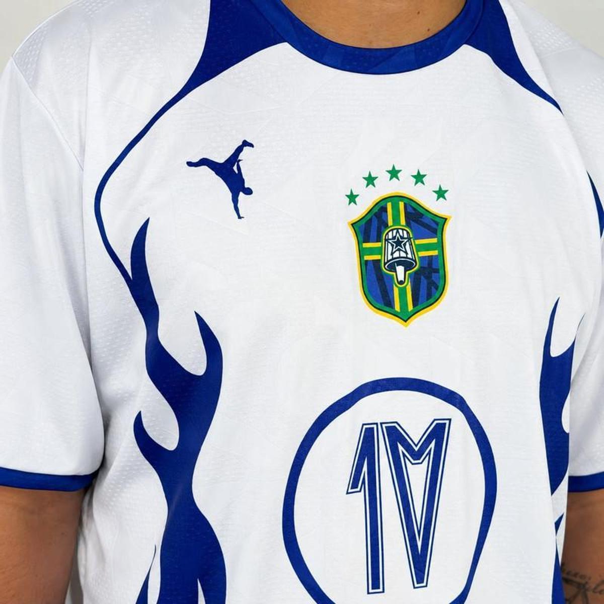Camiseta Chronic Brasil Copa Amarela Branca Azul Verde - Branco | Netshoes