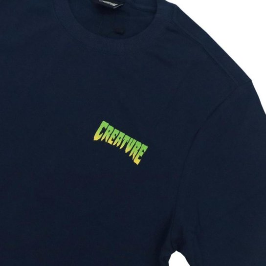 Camiseta Creature Logo Mini - Azul Marinho - Azul | Netshoes