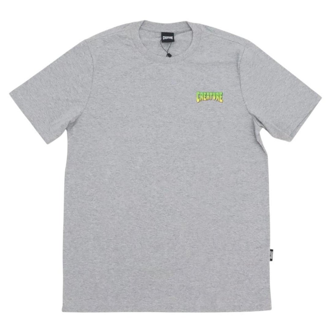 Camiseta Creature Logo Mini - Cinza Mescla - Cinza | Netshoes