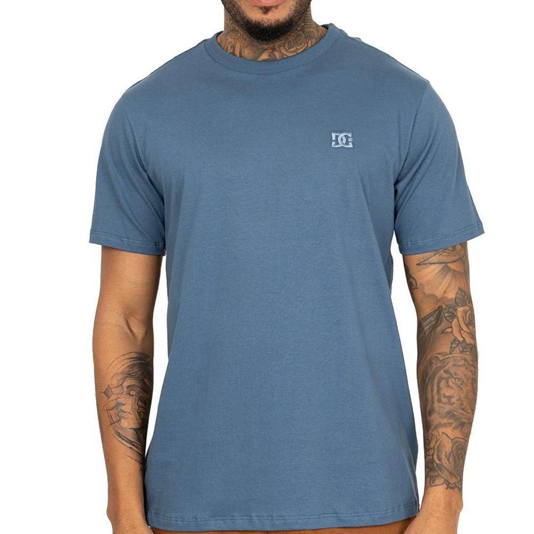 Camiseta DC Shoes Embroidery SM26 Masculina - Azul | Netshoes