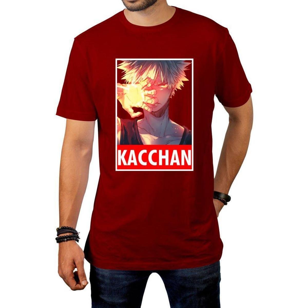 Camiseta de Anime Diferenciado KAACHAN Novo com 6 cores Top Gênero ...