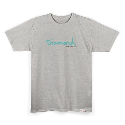 Camiseta Diamond Og Script Masculino - Cinza | Netshoes